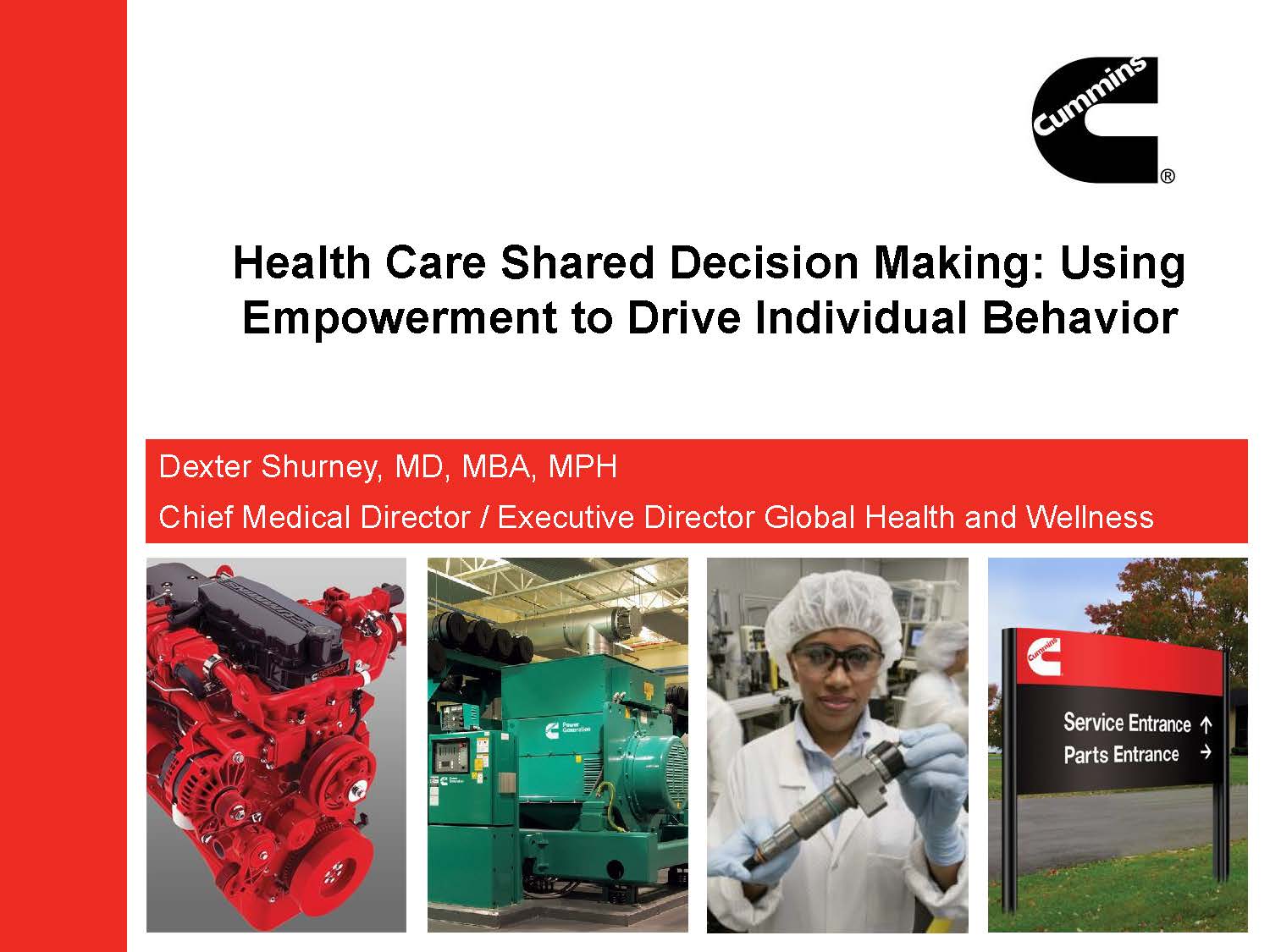 Shared Health Care Decision Making