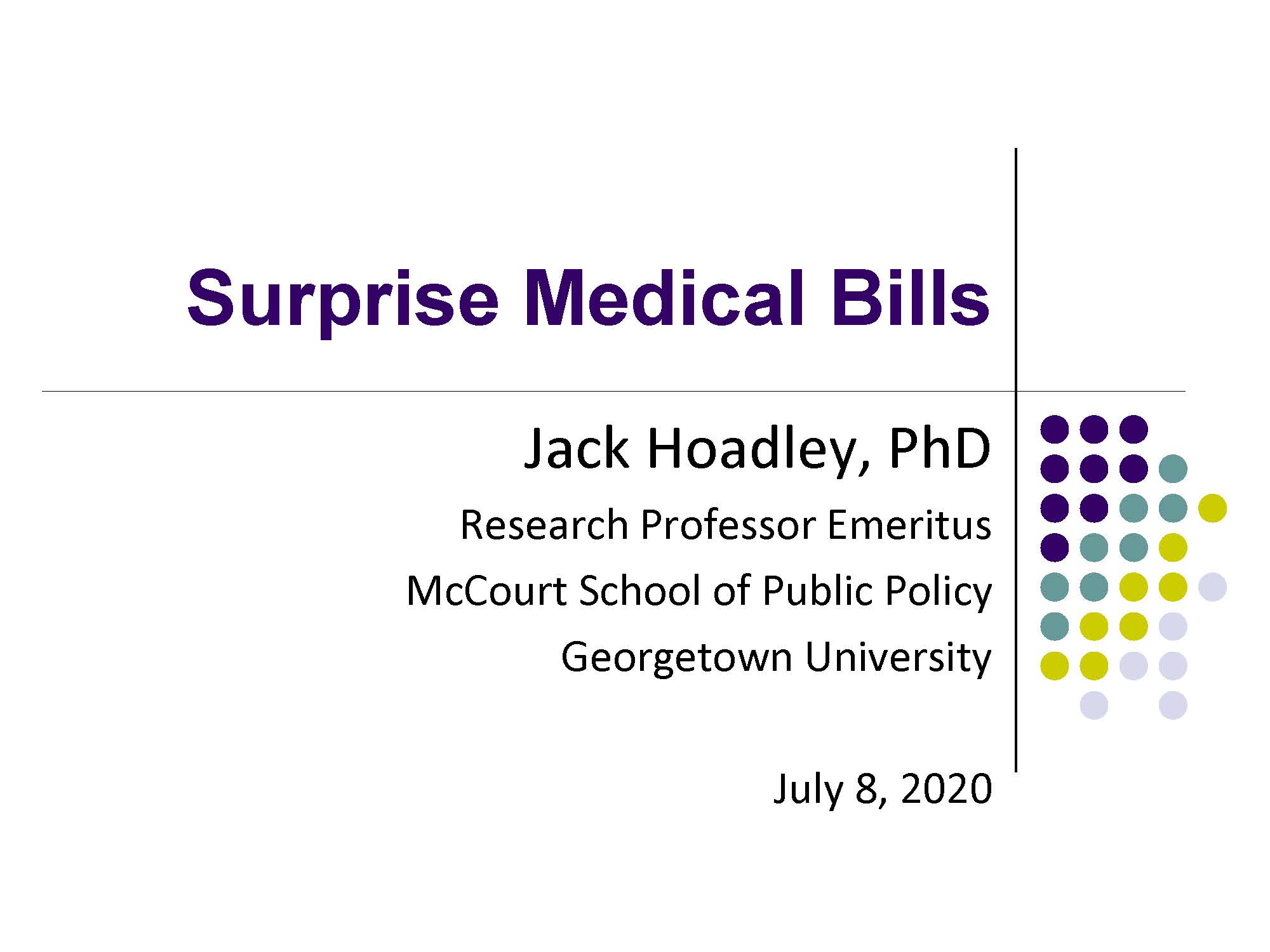 Surprise Medical Bills