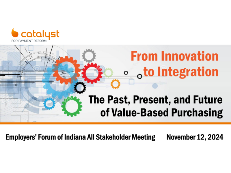 Value Based Payment Models
