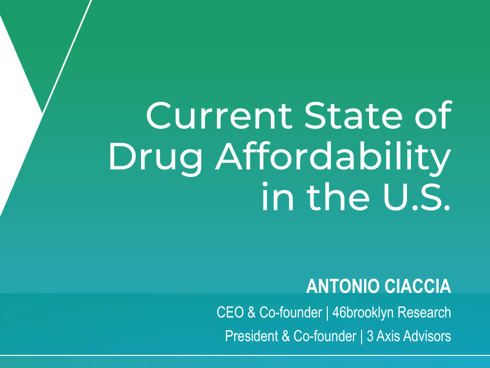 Current State of Drug Affordability in the US